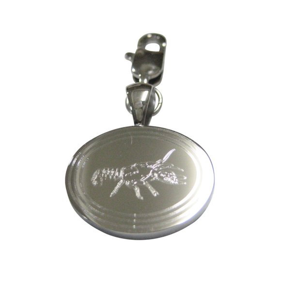 Kiola Designs | Accessories | Silver Toned Oval Etched Crayfish ...